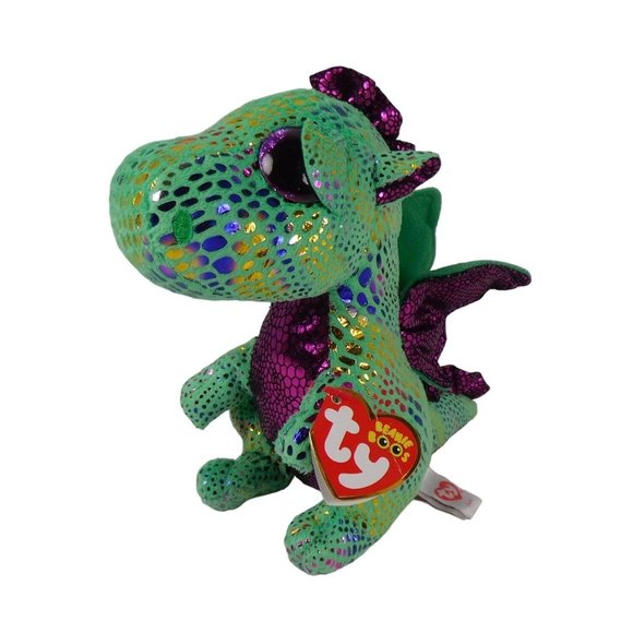 Ty | Toys | Ty Beanie Boos Cinder The Dragon Glitter Purple Eyes 6 ...